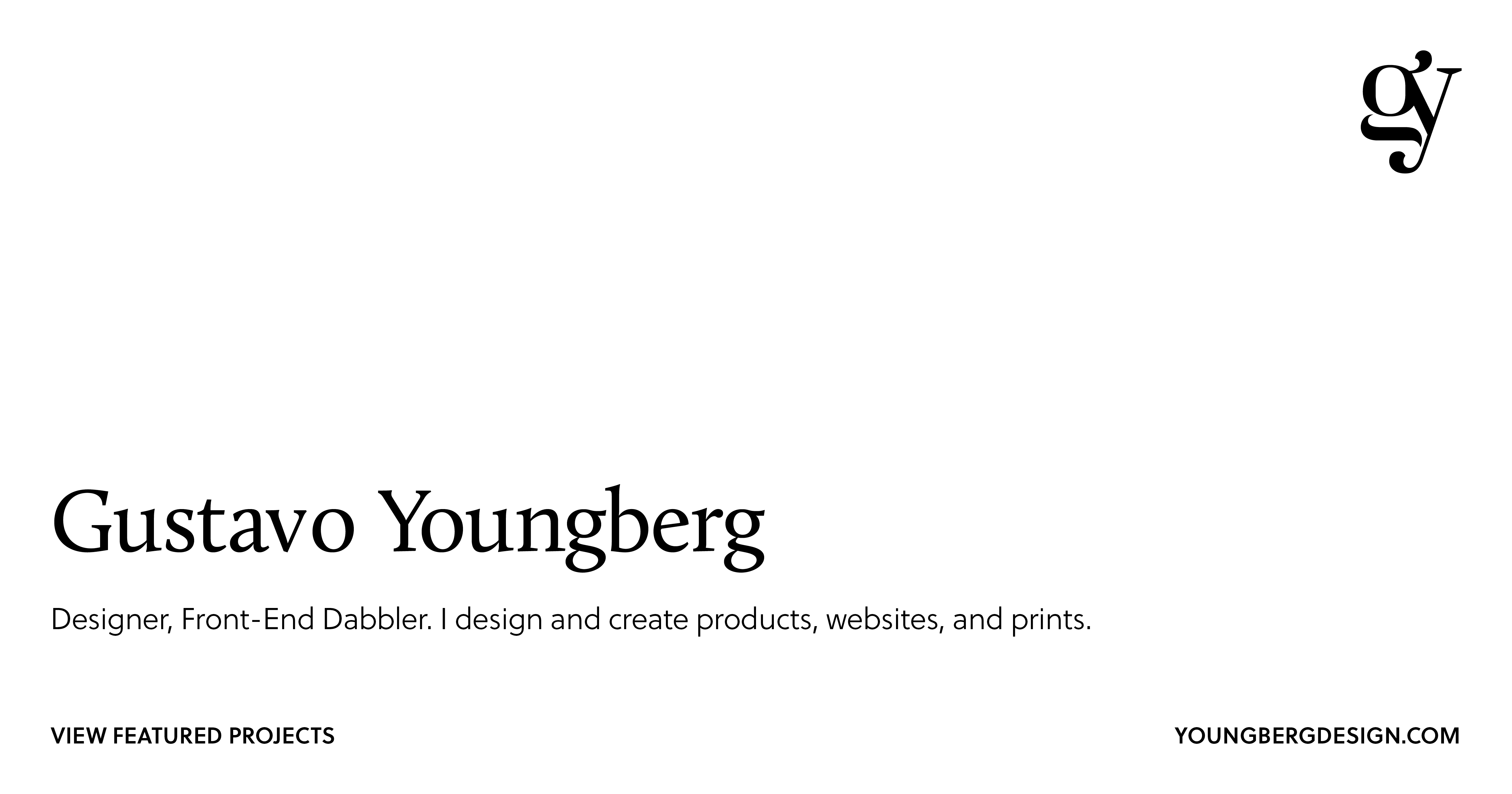 Gustavo Youngberg - Product Designer, Experience Design Portfolio